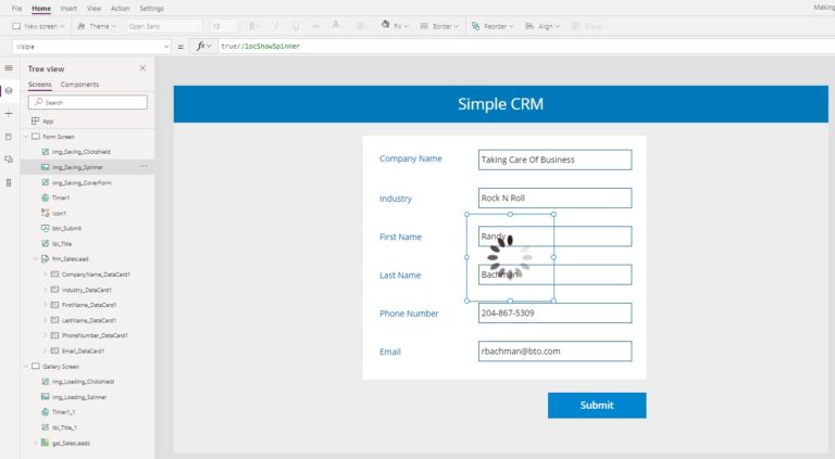 Power Apps Loading Spinners, Saving Spinners and Progress Bars