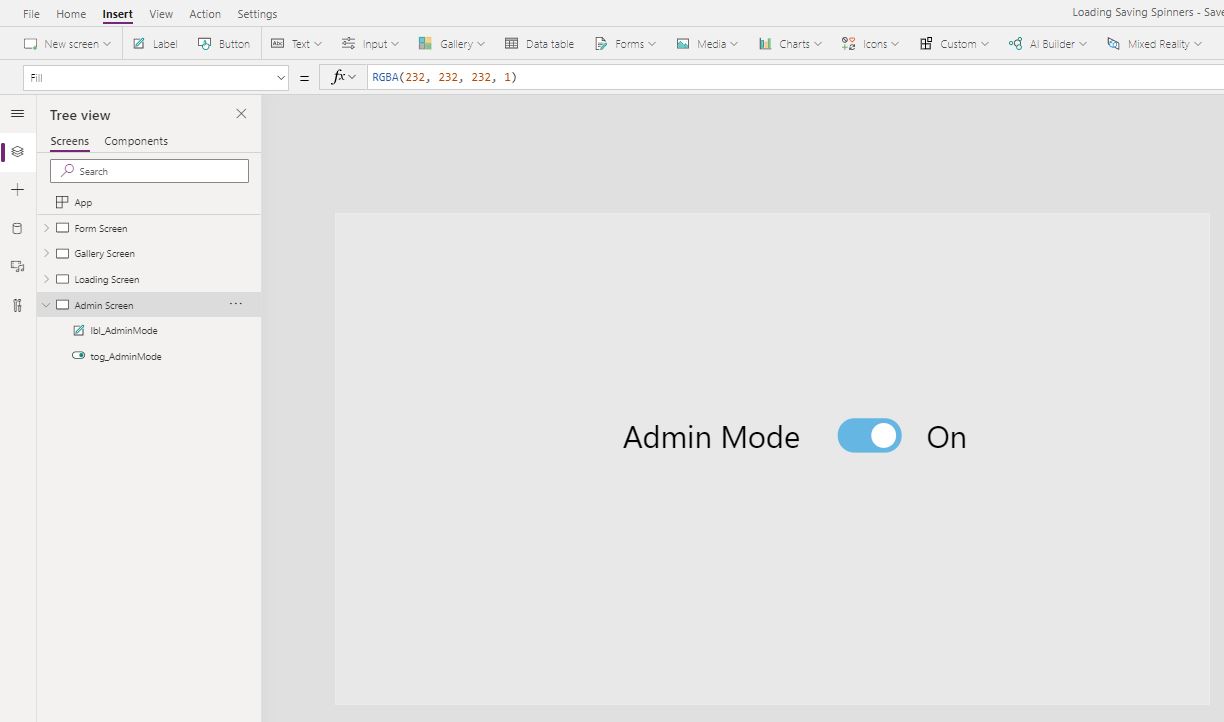 Power Apps Loading Spinners, Saving Spinners and Progress Bars