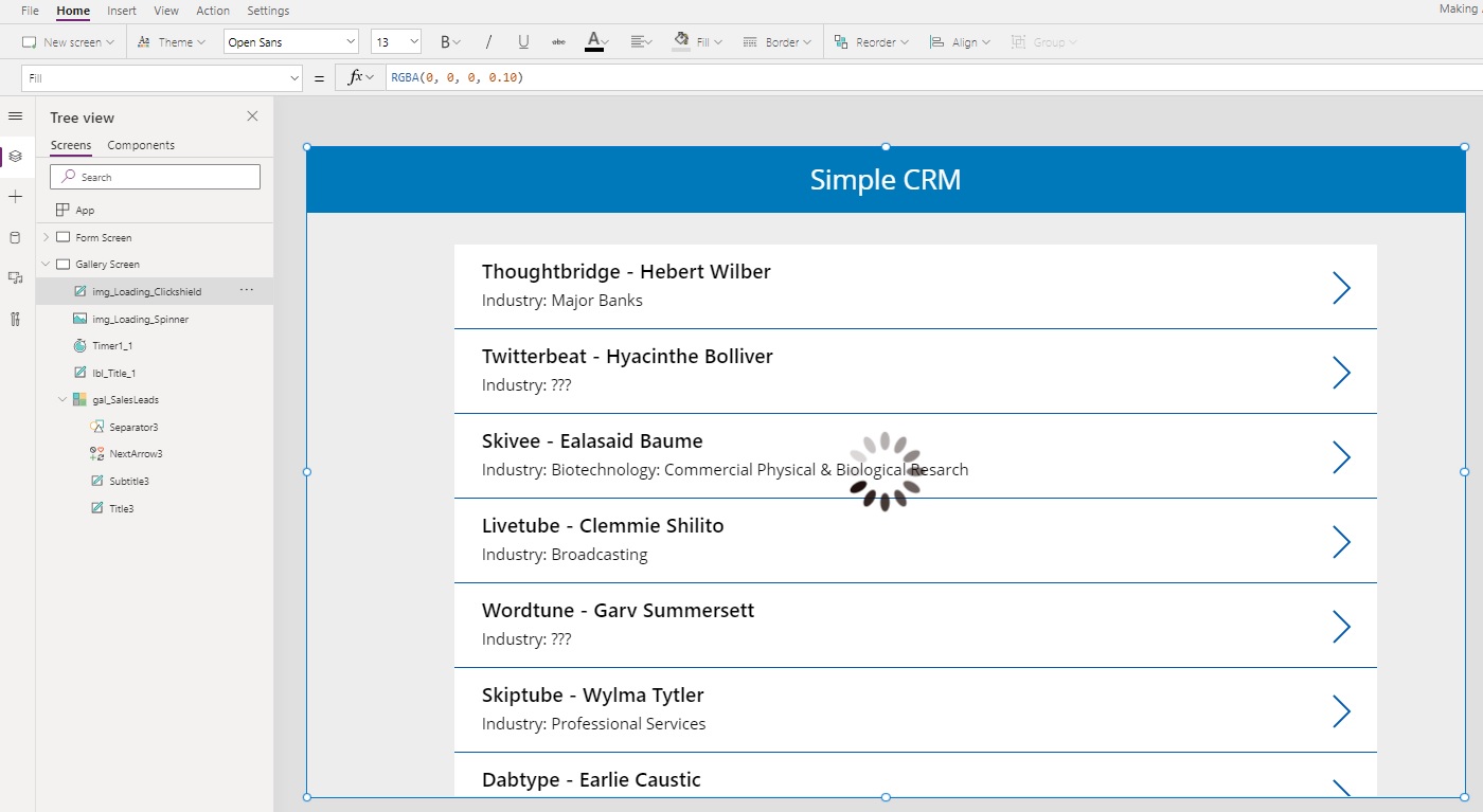 Power Apps Loading Spinners, Saving Spinners and Progress Bars