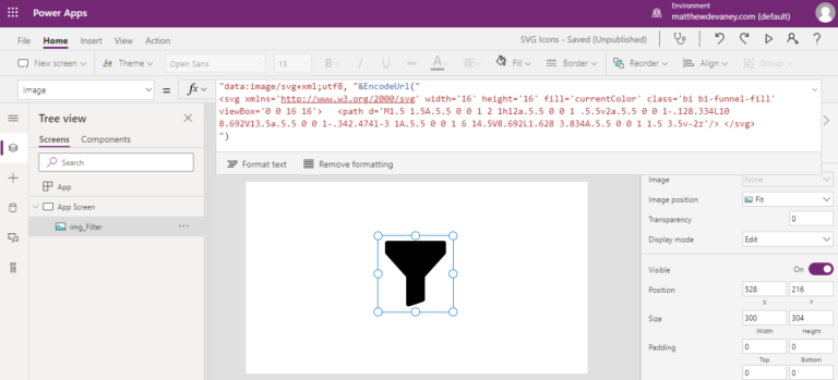SVG Images in Power Apps - Matthew Devaney
