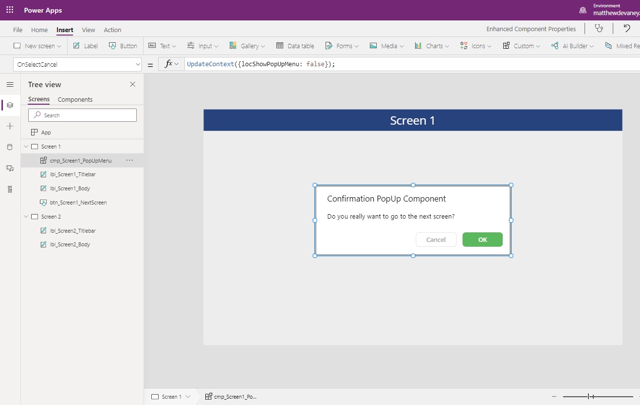 Power Apps Component With An OnSelect Property - Matthew Devaney