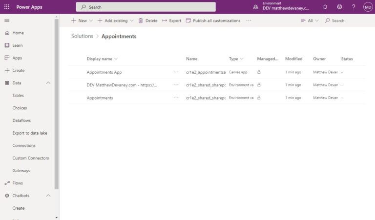 Simplify Importing And Exporting Power Apps With Datasource Environment