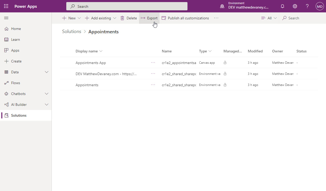 Simplify Importing And Exporting Power Apps With Datasource Environment Variables 8340