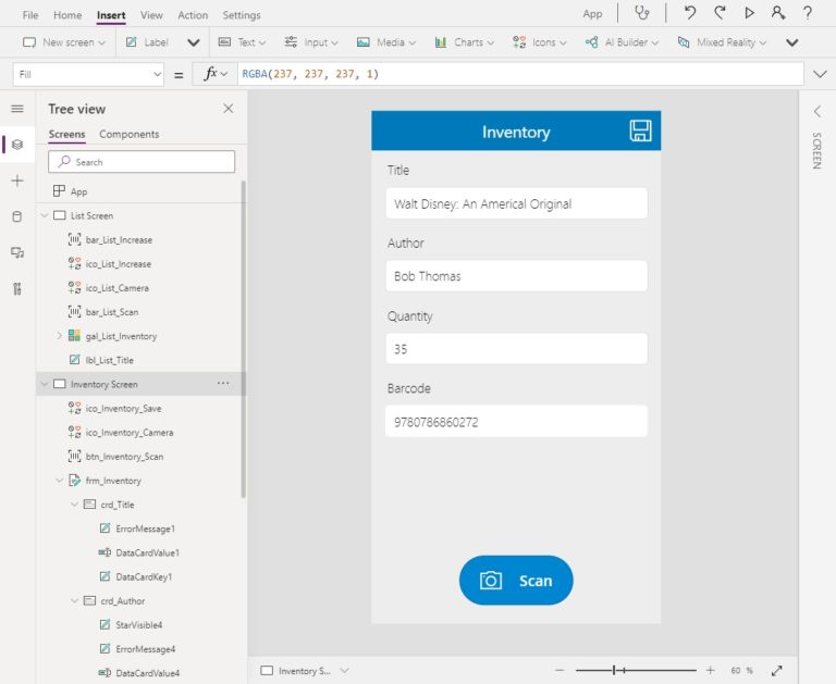Power Apps Barcode Scanner - Matthew Devaney