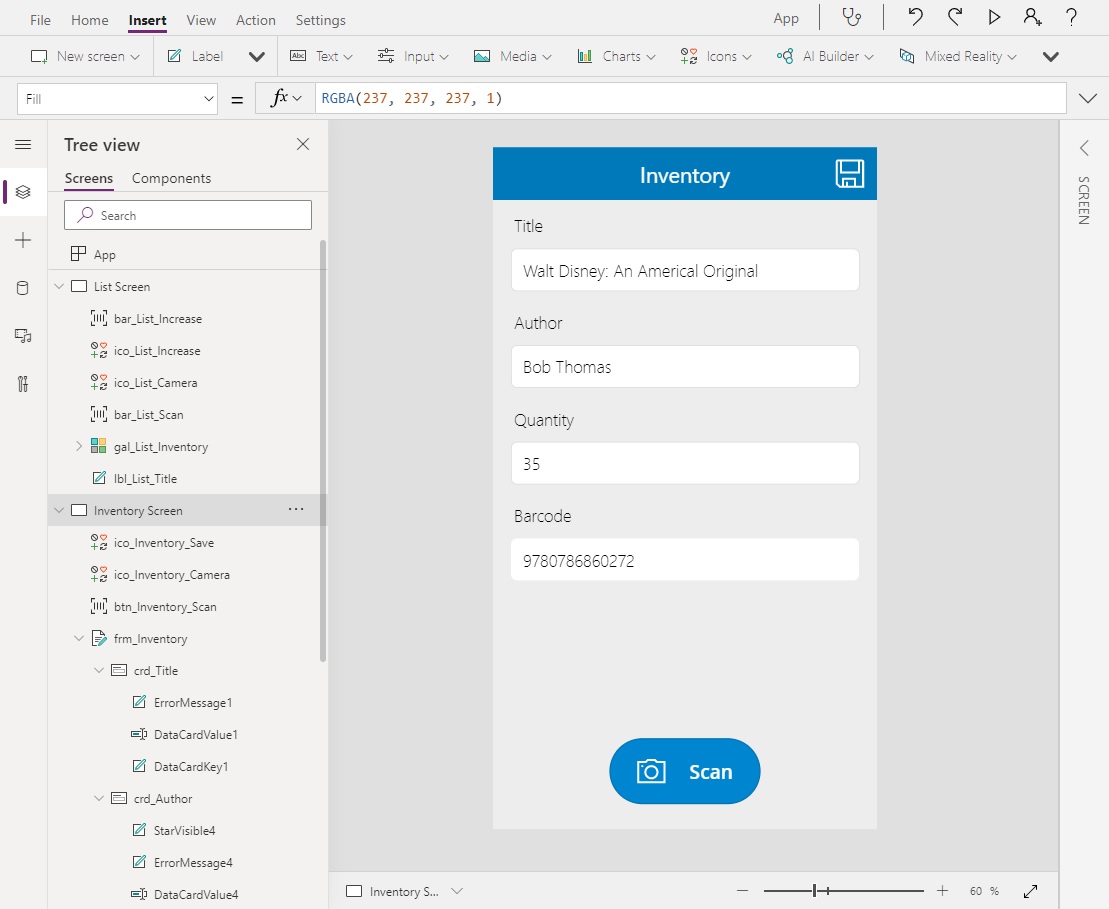 Power Apps Barcode Scanner - Matthew Devaney