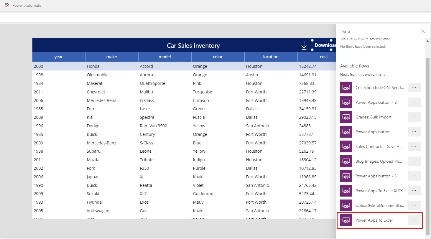 Power Apps Export To Excel As A CSV File - Matthew Devaney