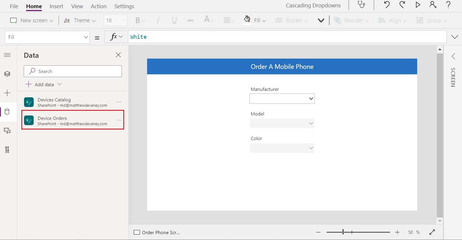Create Cascading (Dependent) Dropdowns In Power Apps