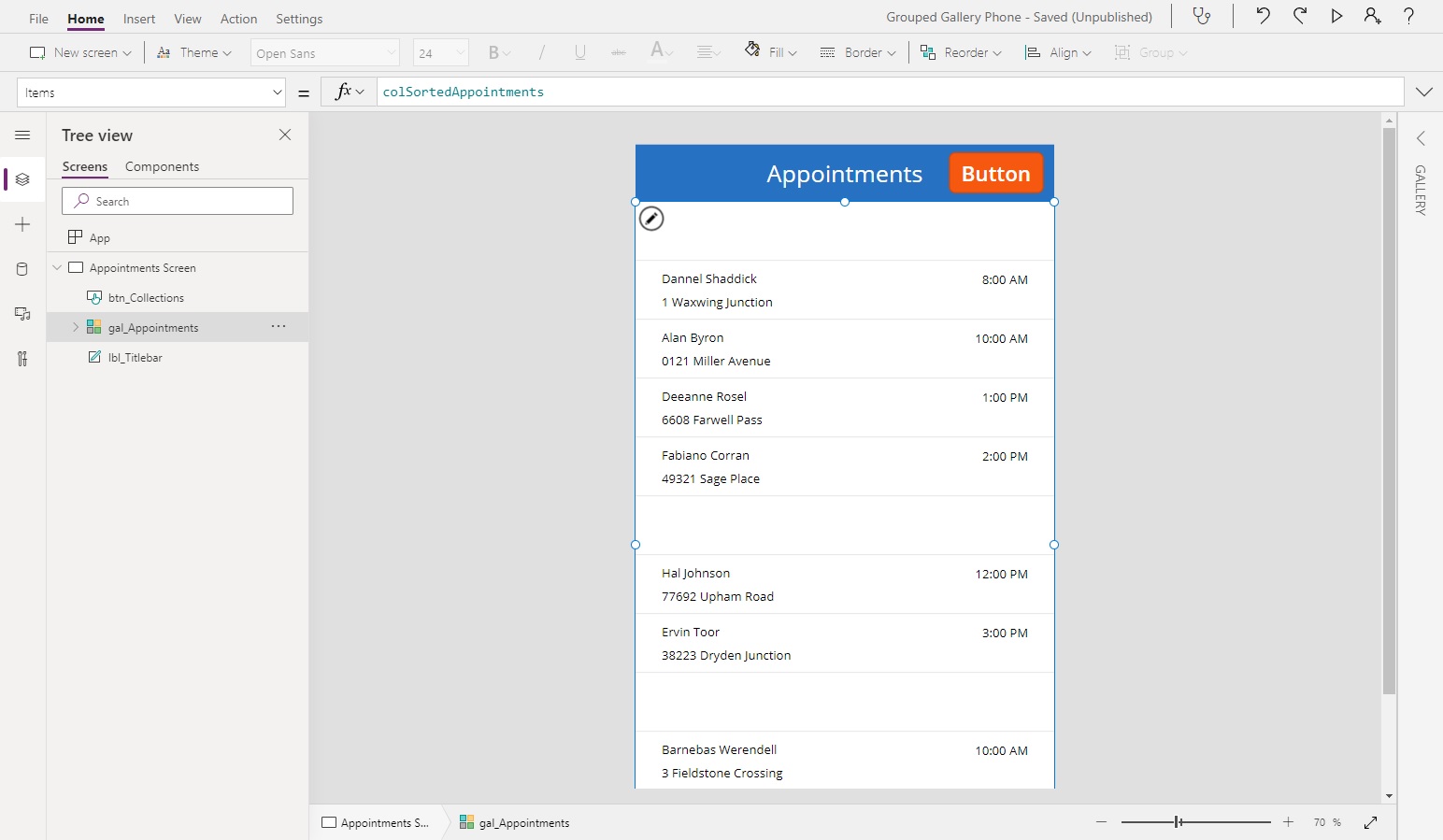 Group The Items In A Power Apps Gallery