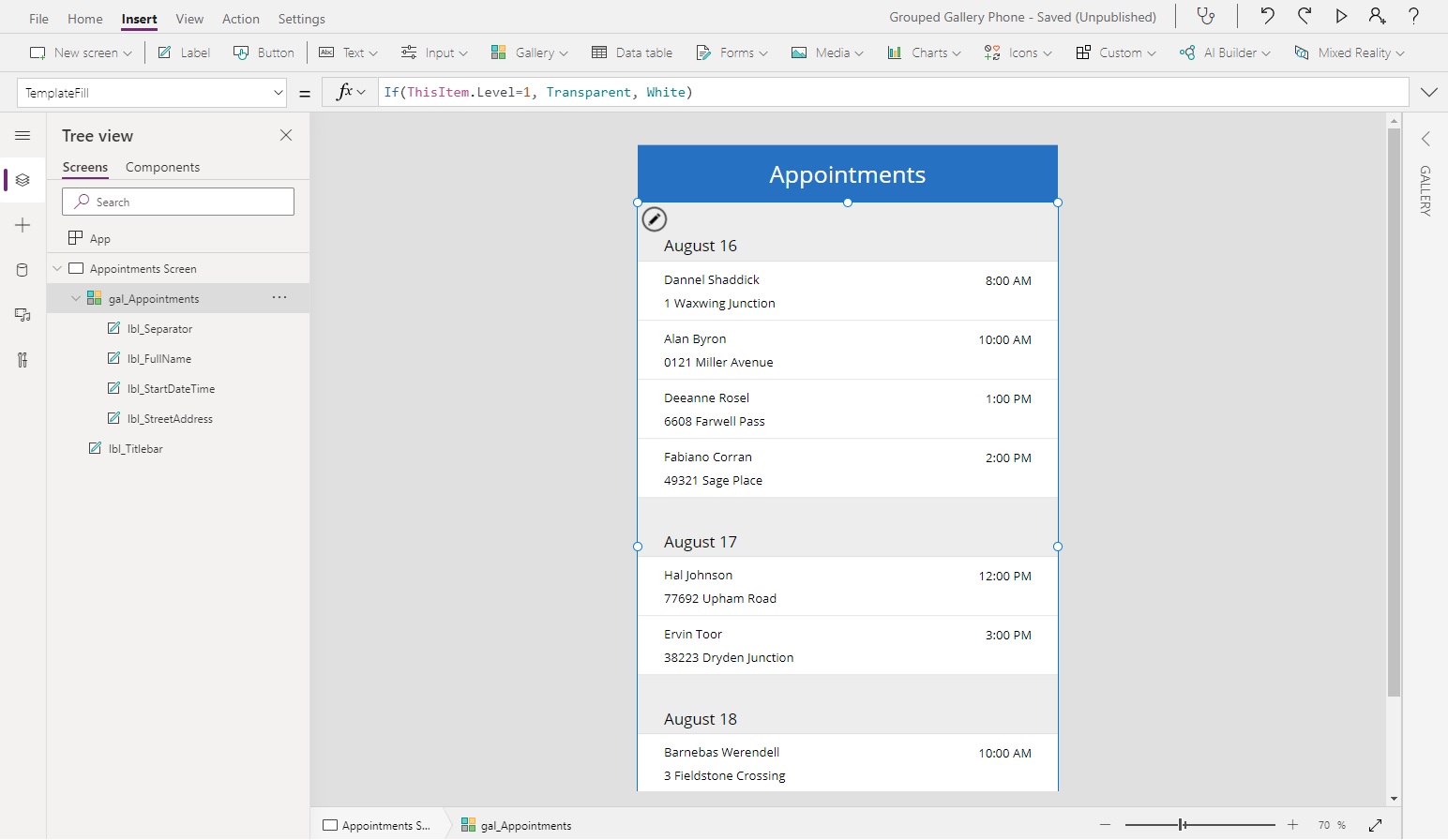 Group The Items In A Power Apps Gallery