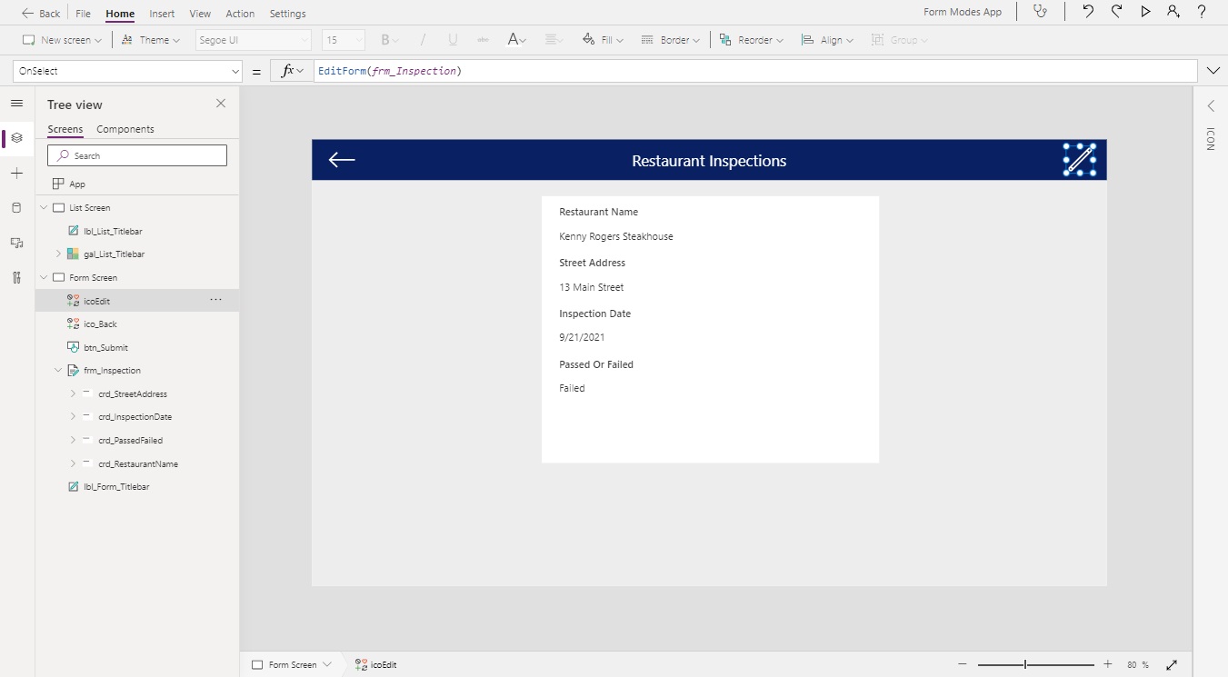 Power Apps Form Modes - NewForm, EditForm and ViewForm