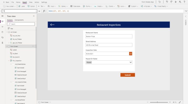 Power Apps Form Modes - NewForm, EditForm and ViewForm