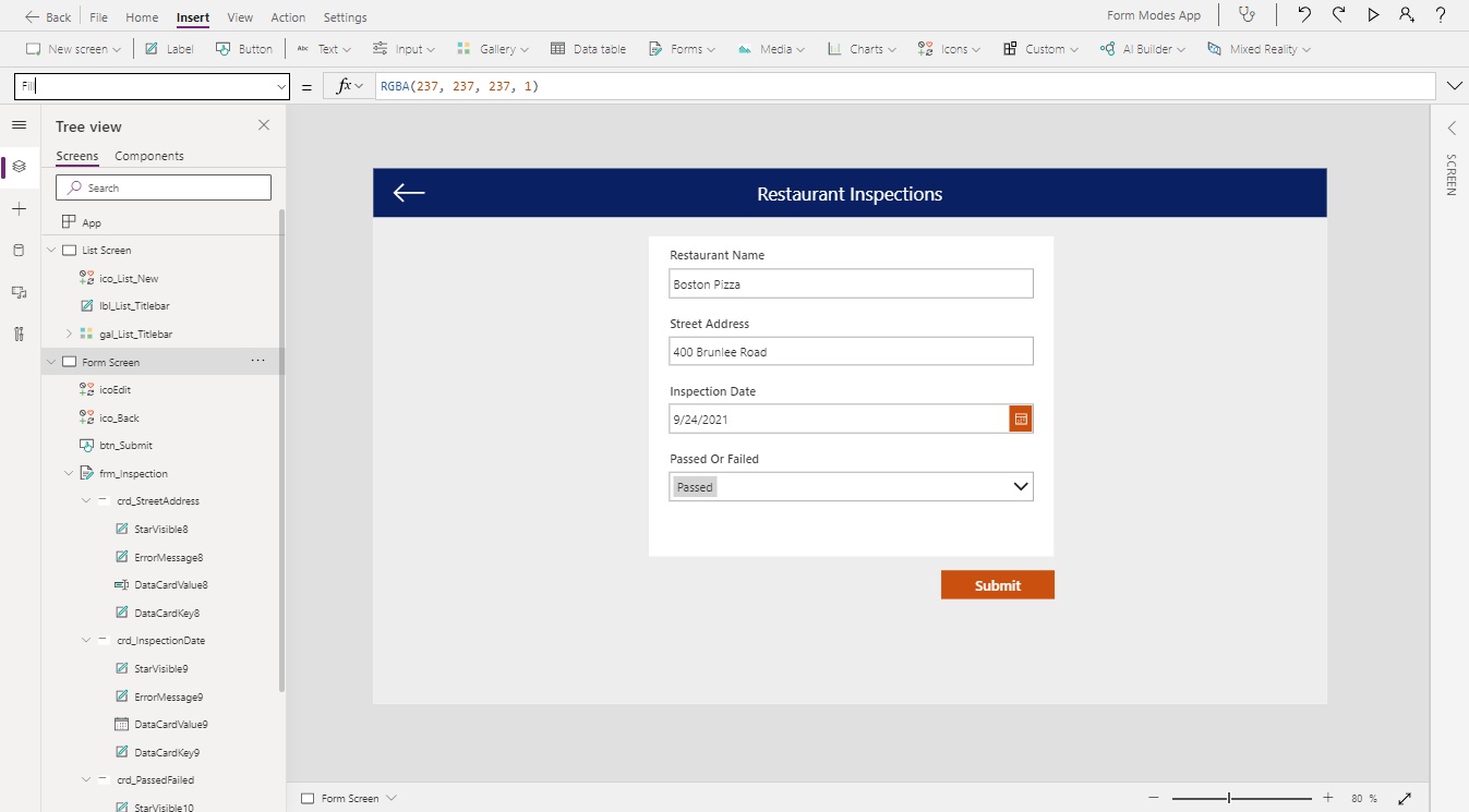 Power Apps Form Modes - NewForm, EditForm and ViewForm