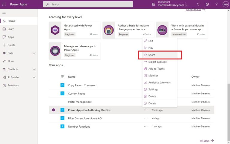 How To Setup Power Apps Co-Authoring - Azure Dev Ops Version