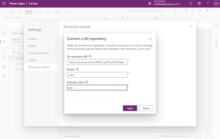 How To Setup Power Apps Co-Authoring - Azure Dev Ops Version