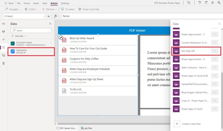 Power Apps View A PDF Stored In A SharePoint Document Library