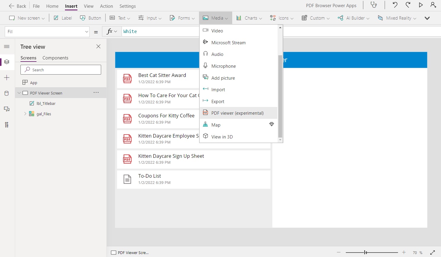 Power Apps View A PDF Stored In A SharePoint Document Library