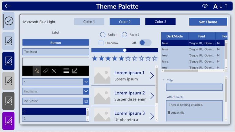 Create A Power Apps Custom Theme - Colors, Fonts, Icons & Controls