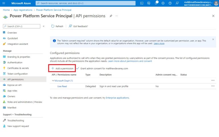A Visual Guide To Power Platform Service Principal Setup