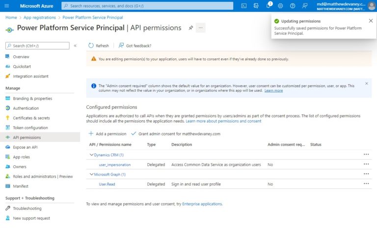 A Visual Guide To Power Platform Service Principal Setup
