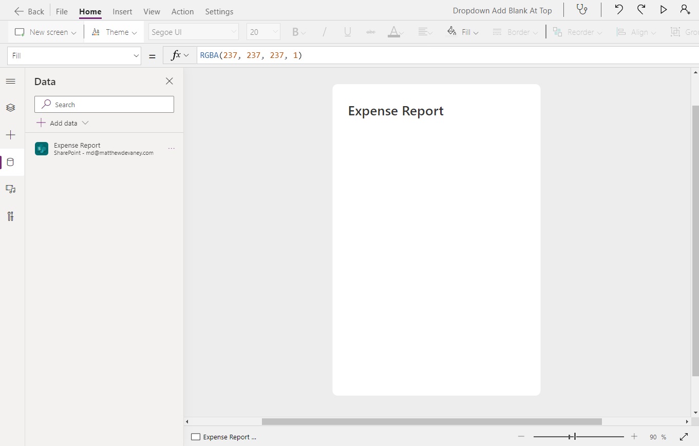 How To Add A Blank Value To A Dropdown List In Power Apps