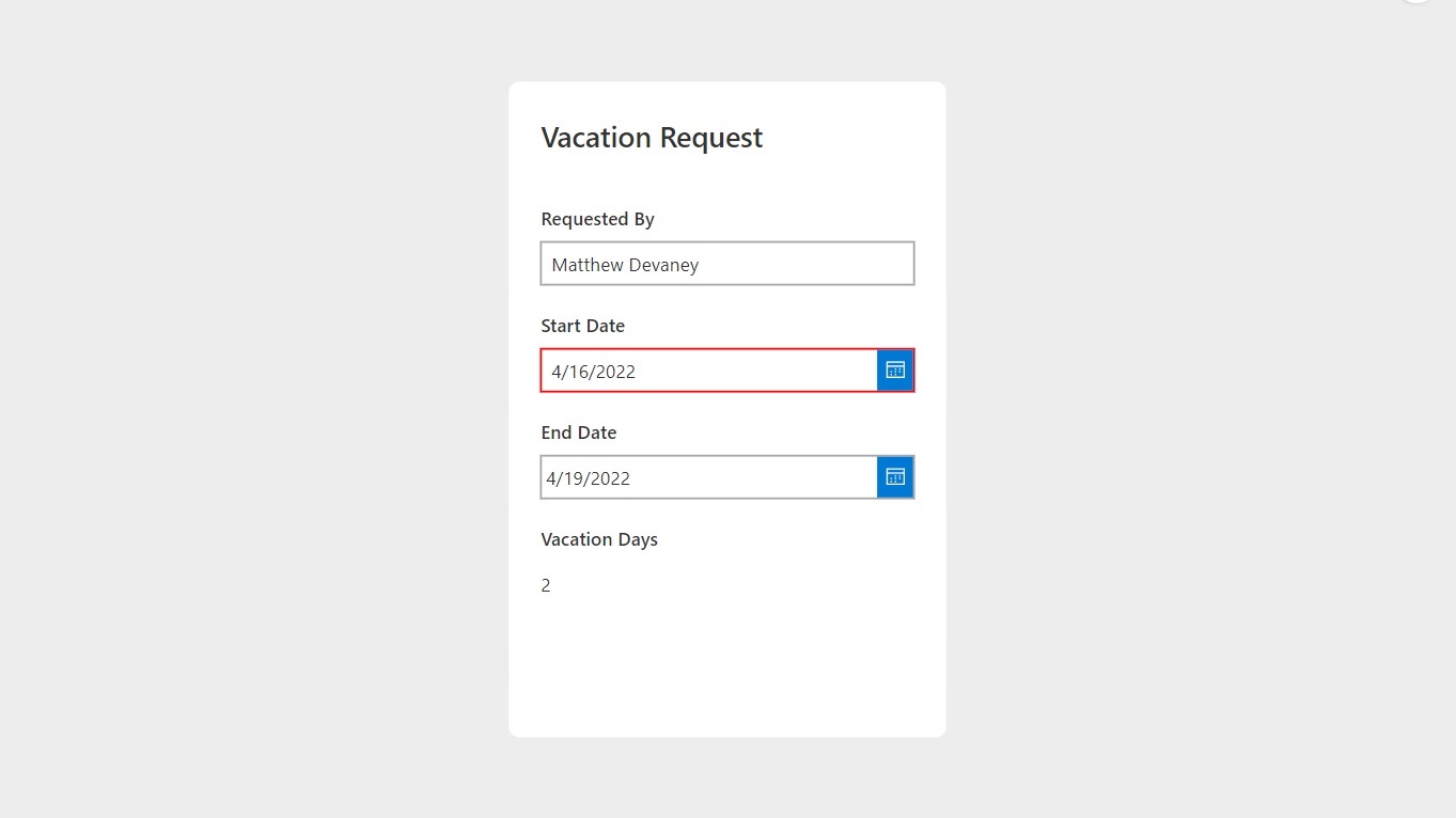 Power Apps Calculate Business Days Excluding Weekends & Holidays