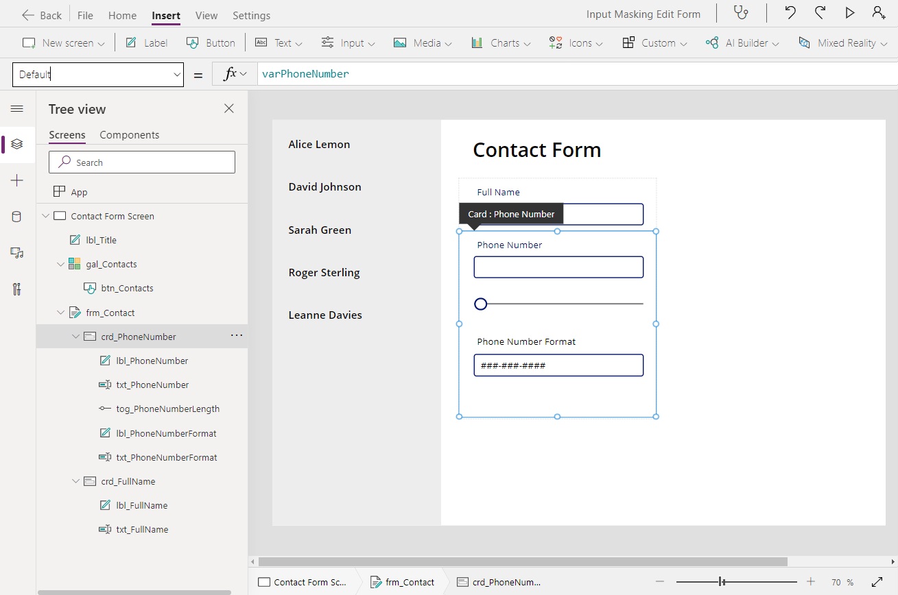 Power Apps Phone Number Formatting In A Form (Input Mask)