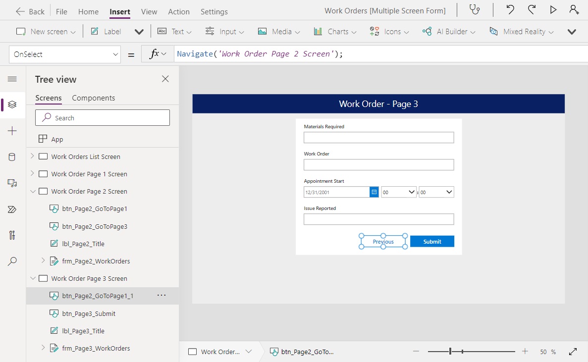 Absolute Best Way To Make Multiple Page Forms In Power Apps