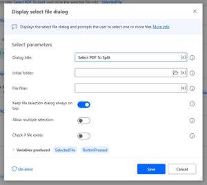 Merge & Split PDF Files With Power Automate Desktop