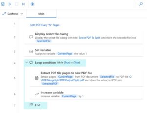 Merge & Split PDF Files With Power Automate Desktop