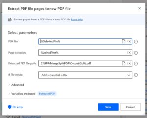 Merge & Split PDF Files With Power Automate Desktop