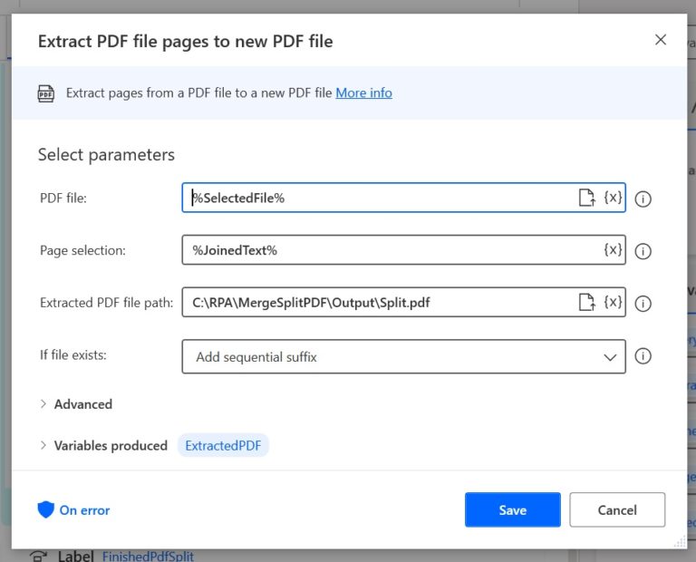 Merge & Split PDF Files With Power Automate Desktop