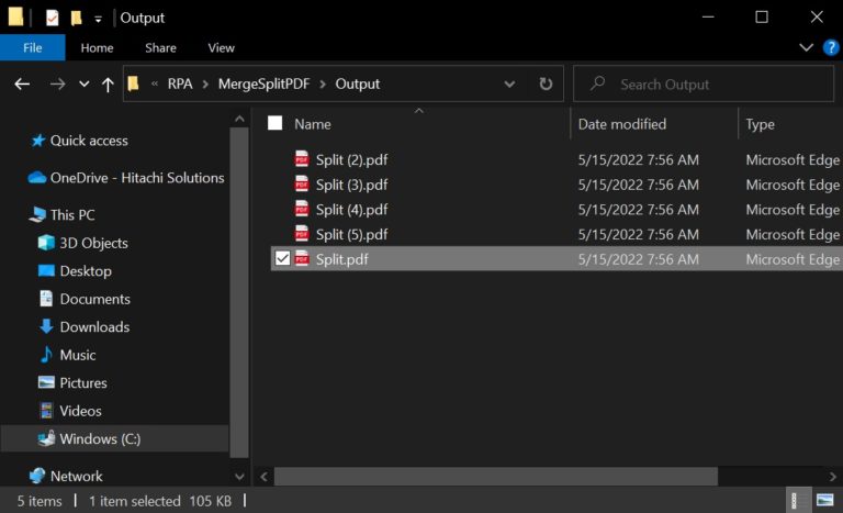 Merge & Split PDF Files With Power Automate Desktop