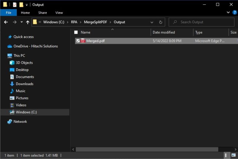 Merge & Split PDF Files With Power Automate Desktop