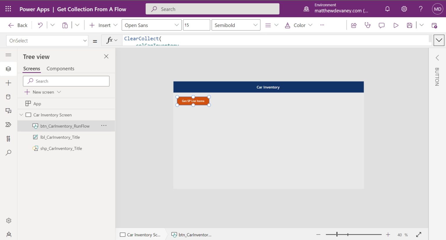 Power Apps ParseJSON Function: Get Collection From A Flow
