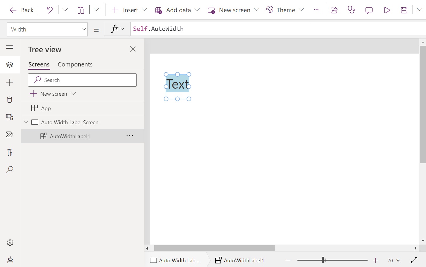 How To Make A Power Apps Auto-Width Label