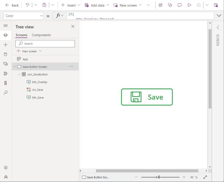 Power Apps Button With Icon And Text
