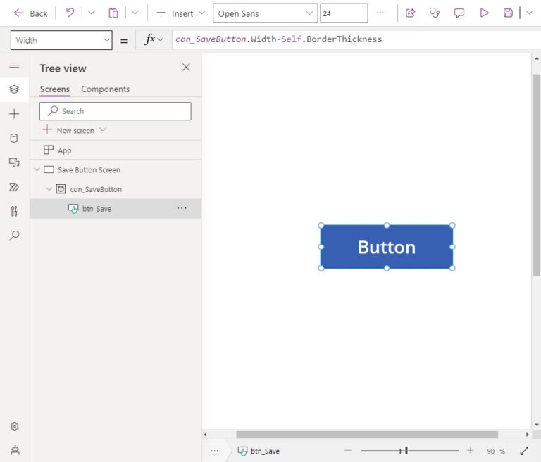Power Apps Button With Icon And Text