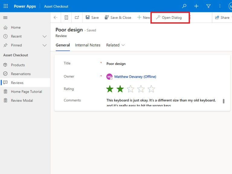Power Apps Custom Page Modal Dialog For Model Driven Apps