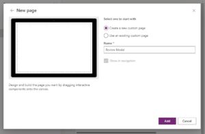 Power Apps Custom Page Modal Dialog For Model-Driven Apps