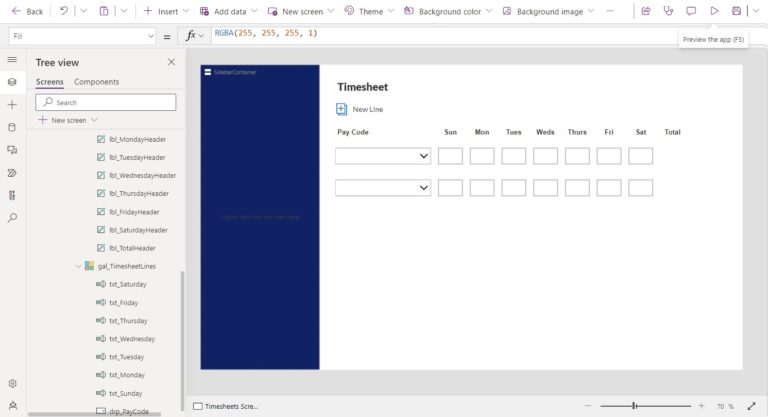Make A Power Apps Timesheets App - Part 1