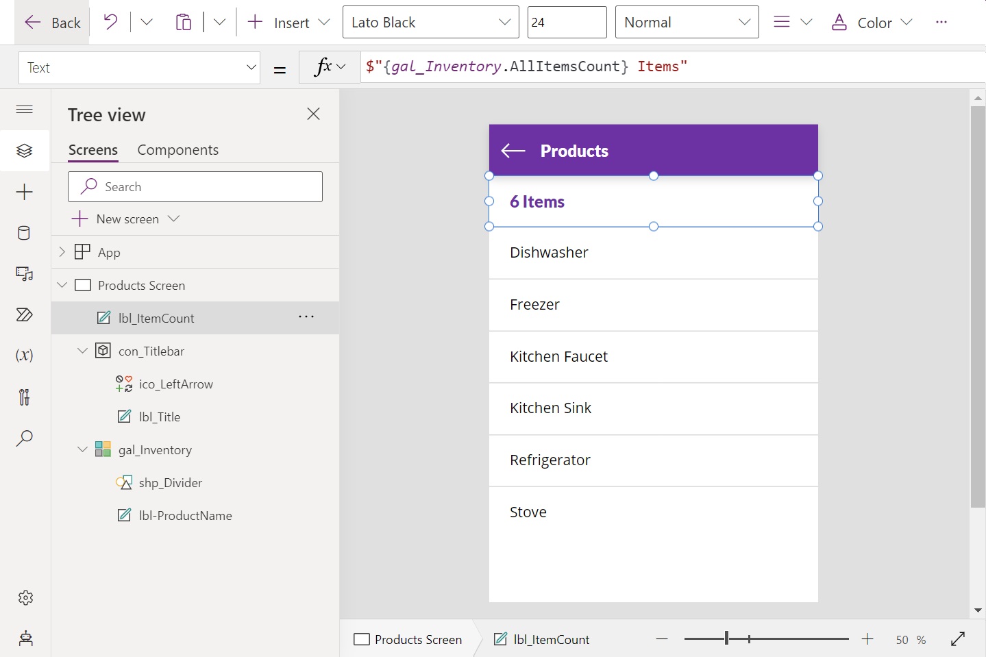 Count The Rows In A Power Apps Gallery With AllItemsCount
