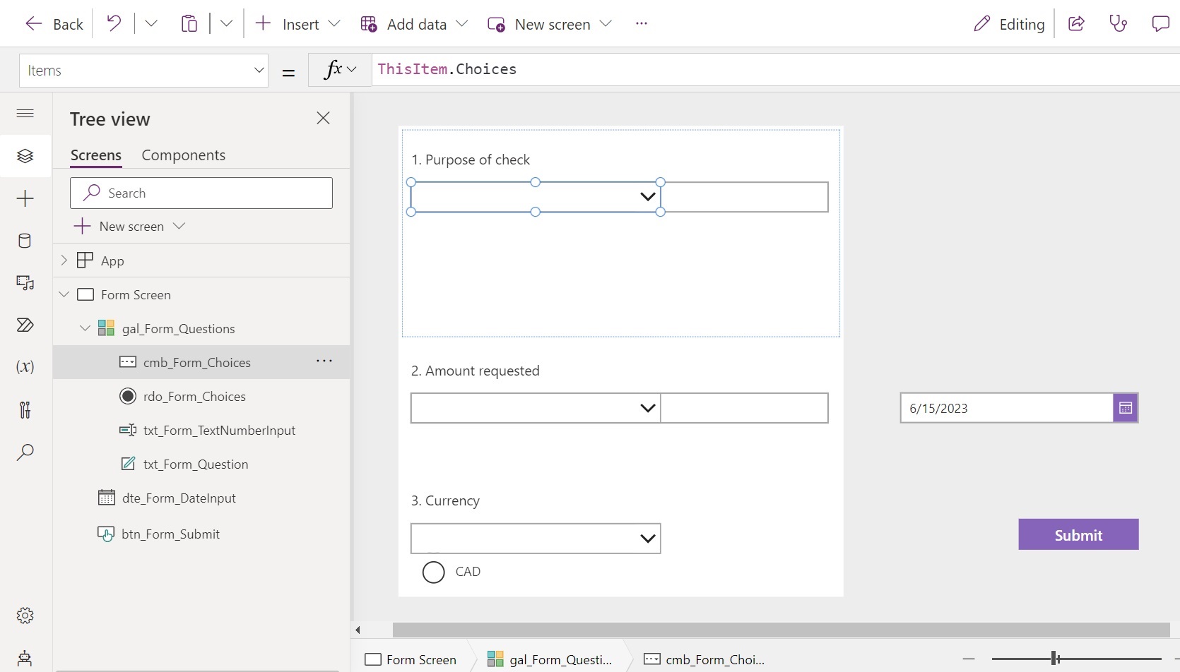 Power Apps Dynamic Forms - Generate Forms From Question List