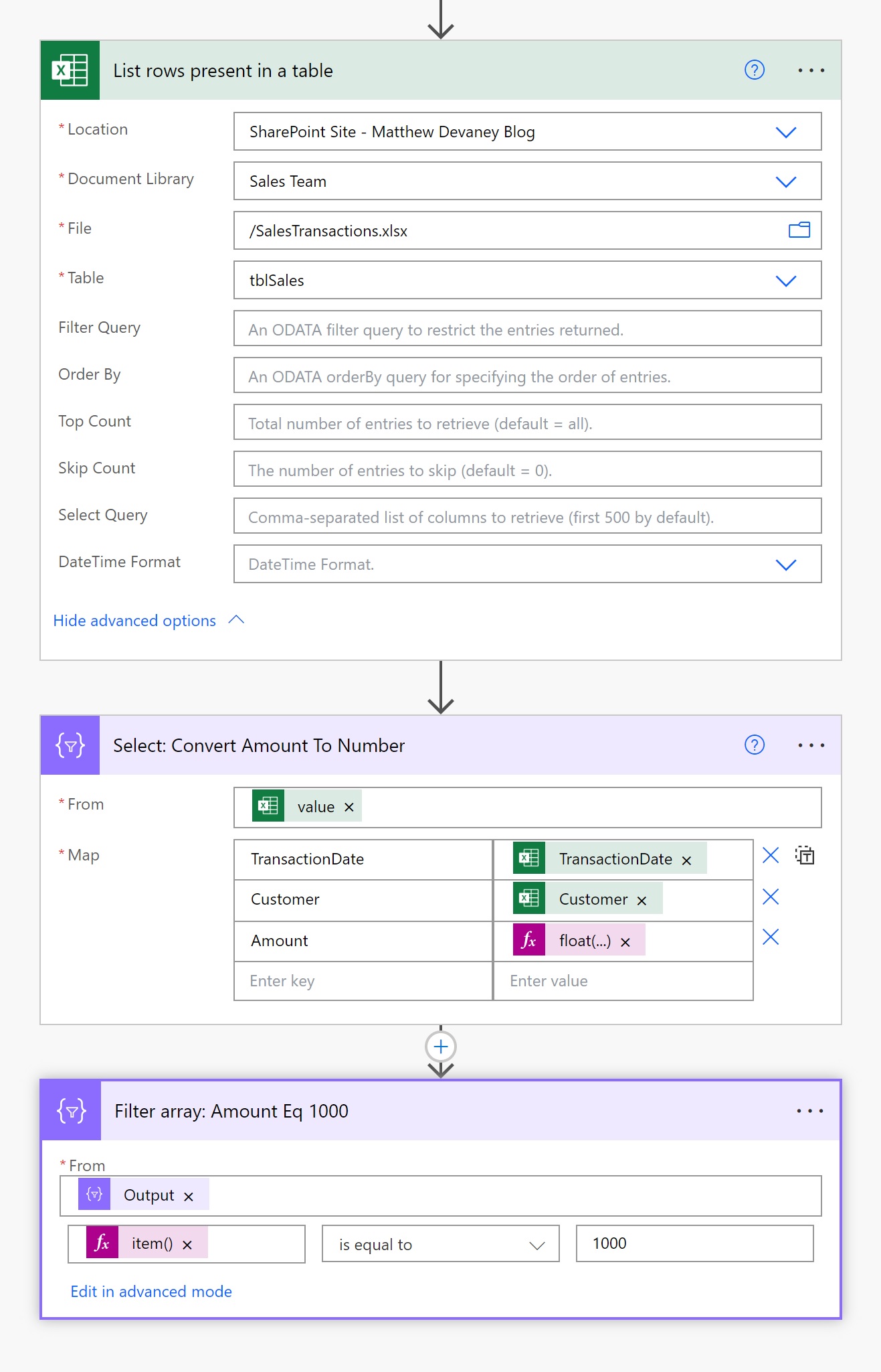 How To Filter Excel Table Rows In Power Automate: Text Numbers, Dates How To Filter Excel Table Rows In Power Automate: Text Numbers, Dates