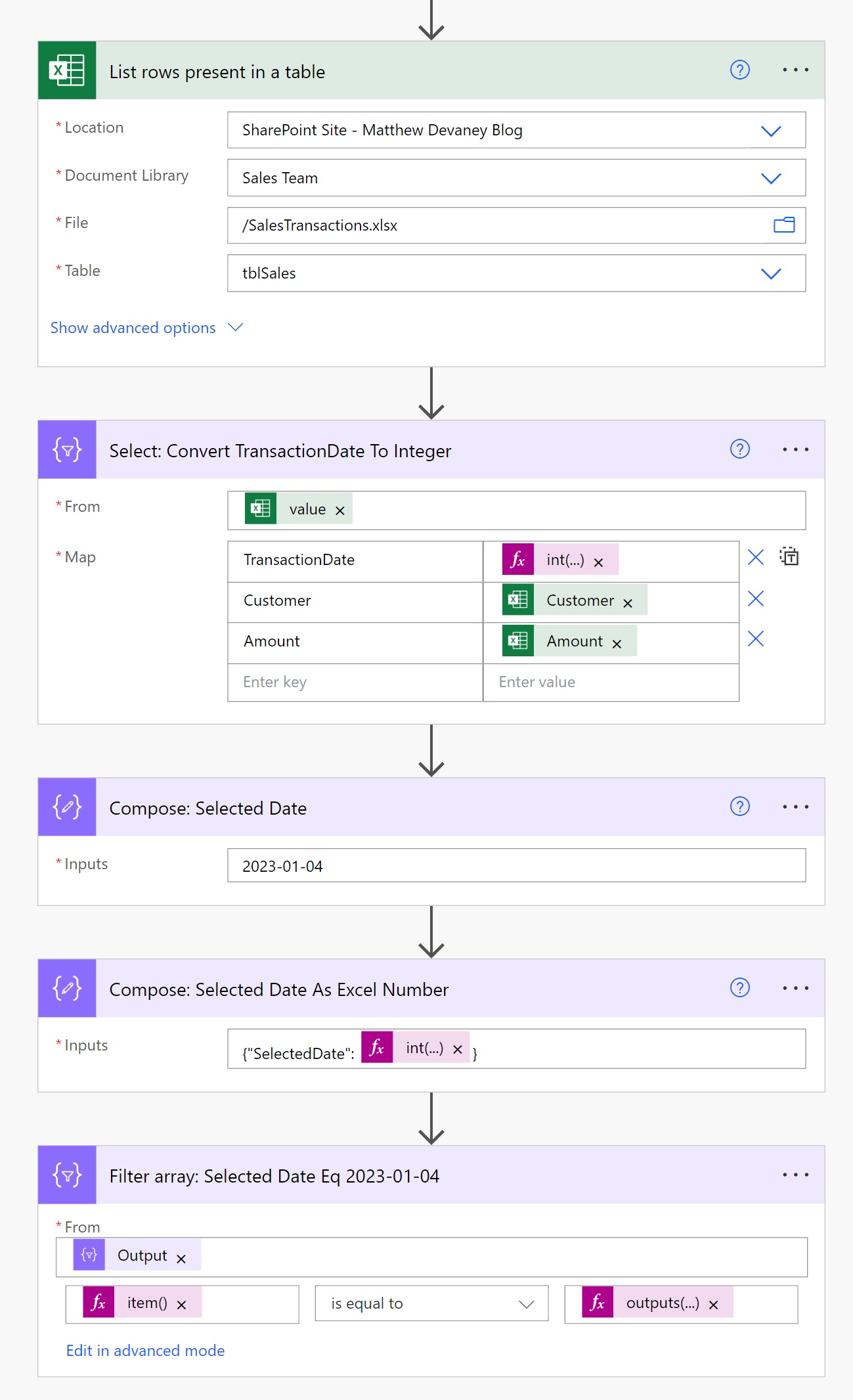 How To Filter Excel Table Rows In Power Automate: Text Numbers, Dates