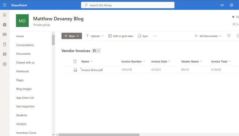 Extract Invoice Details With Power Automate And AI Builder