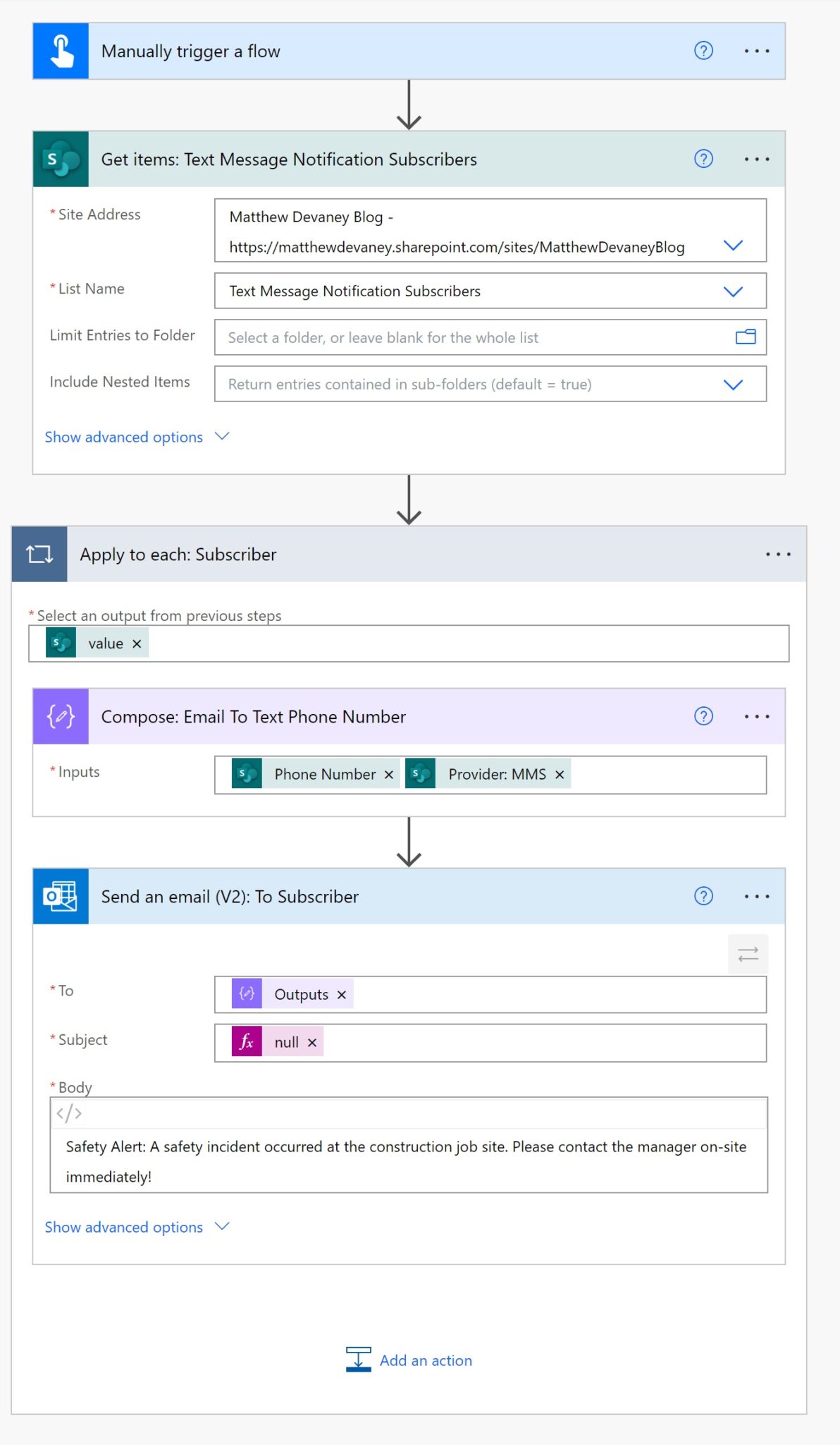 Send A Text Message (SMS, MMS) With Power Automate For Free