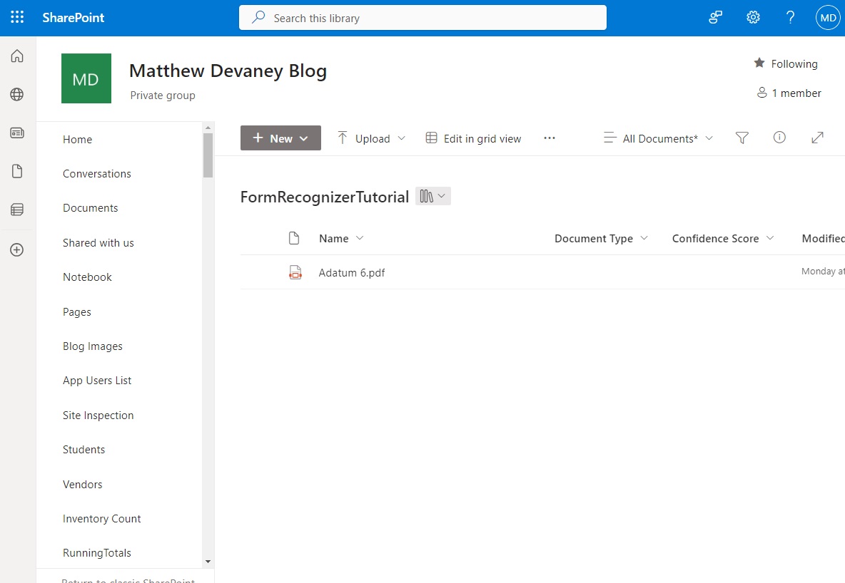 Document Classification With Power Automate And Azure AI