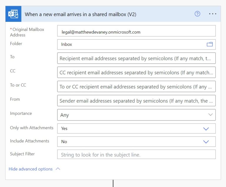 Power Automate: Save Email Attachments To SharePoint Library
