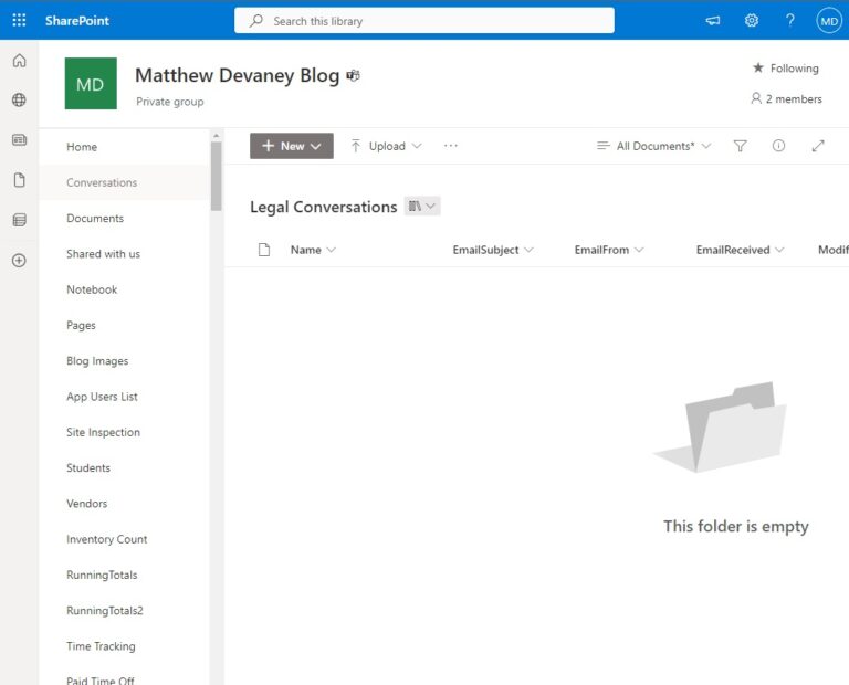 Power Automate: Save Email Attachments To SharePoint Library