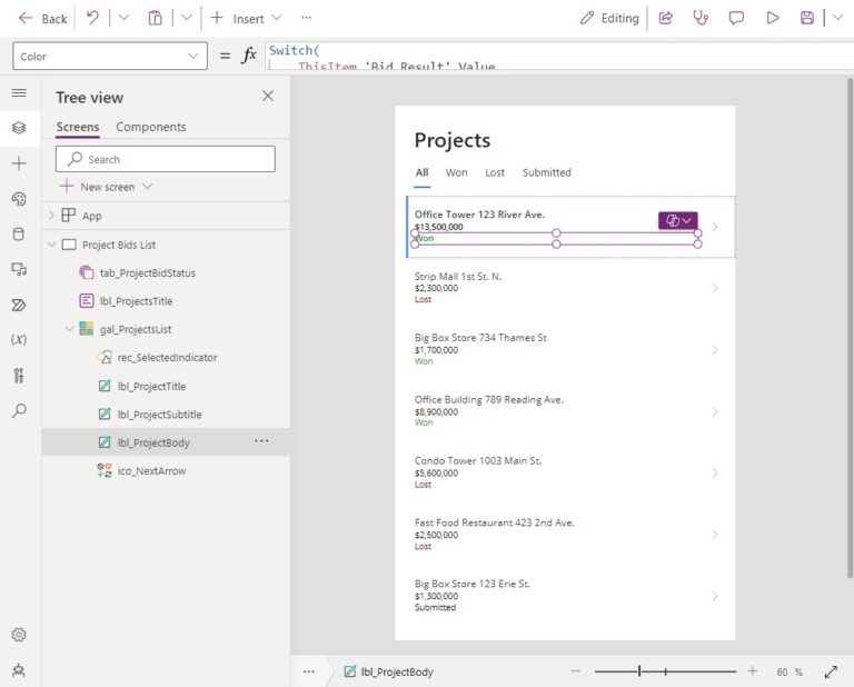 Power Apps: Filter Gallery With A Tab List